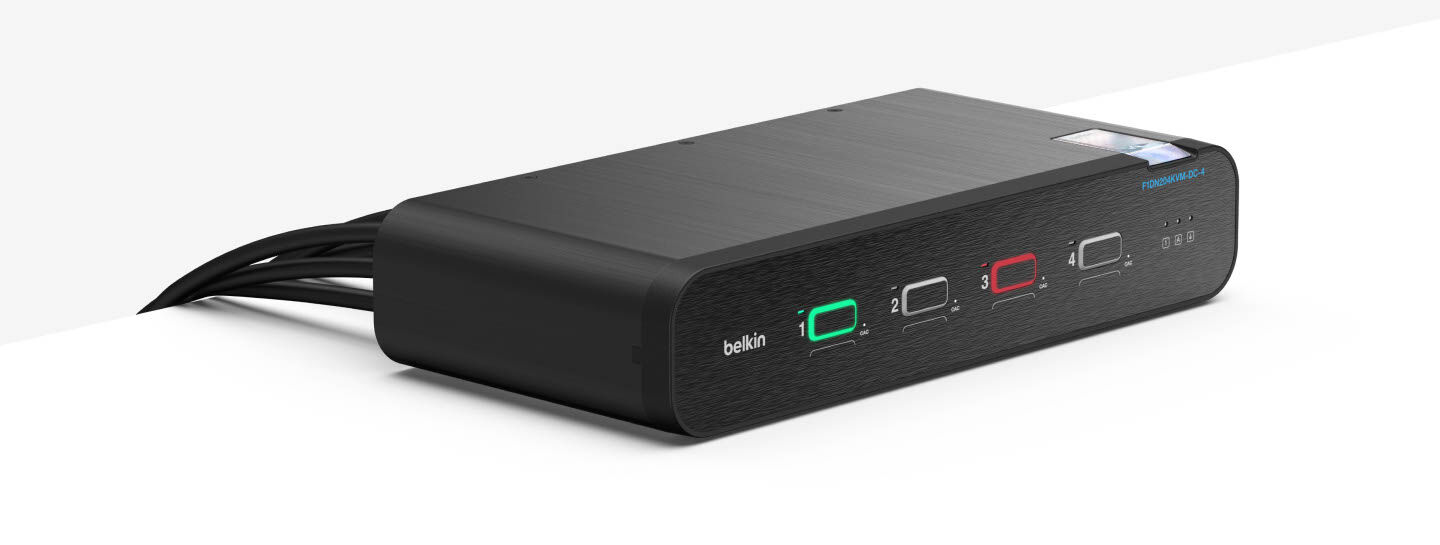 Universal DisplayPort Secure KVM, 4-Port Dual Head with CAC | Belkin US