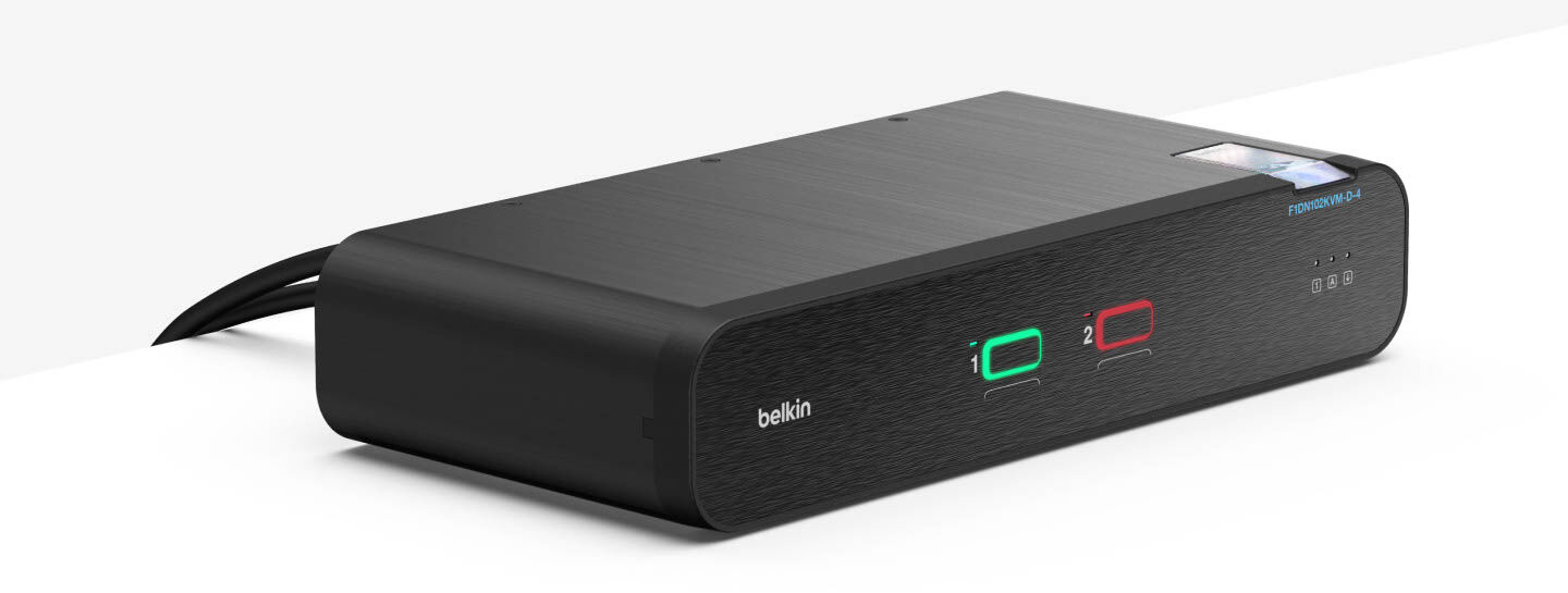 Universal DisplayPort Secure KVM, 2-Port Single Head without CAC | Belkin US