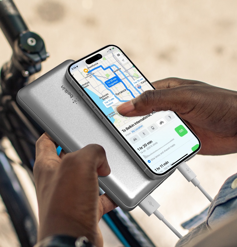 BoostCharge Power Bank 10K, 20K with USB-A to USB-C cable | Belkin UK