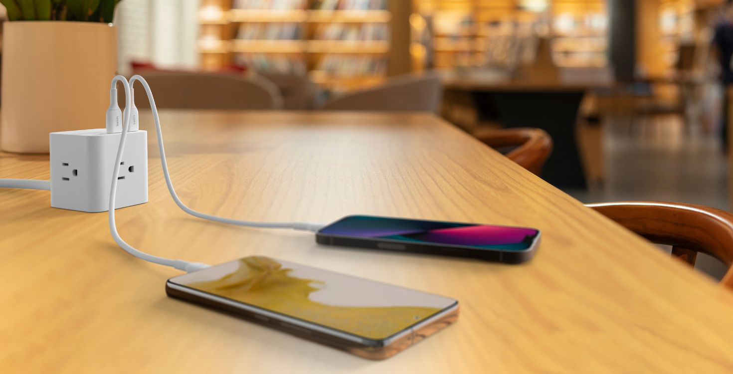 Offering three AC outlets and three USB-A ports in one compact solution