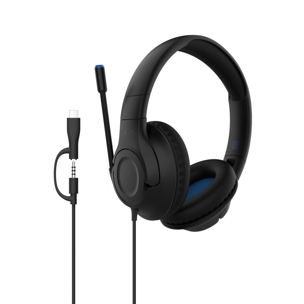 SoundForm Inspire Wired Over-Ear Headset for Kids | Belkin AU