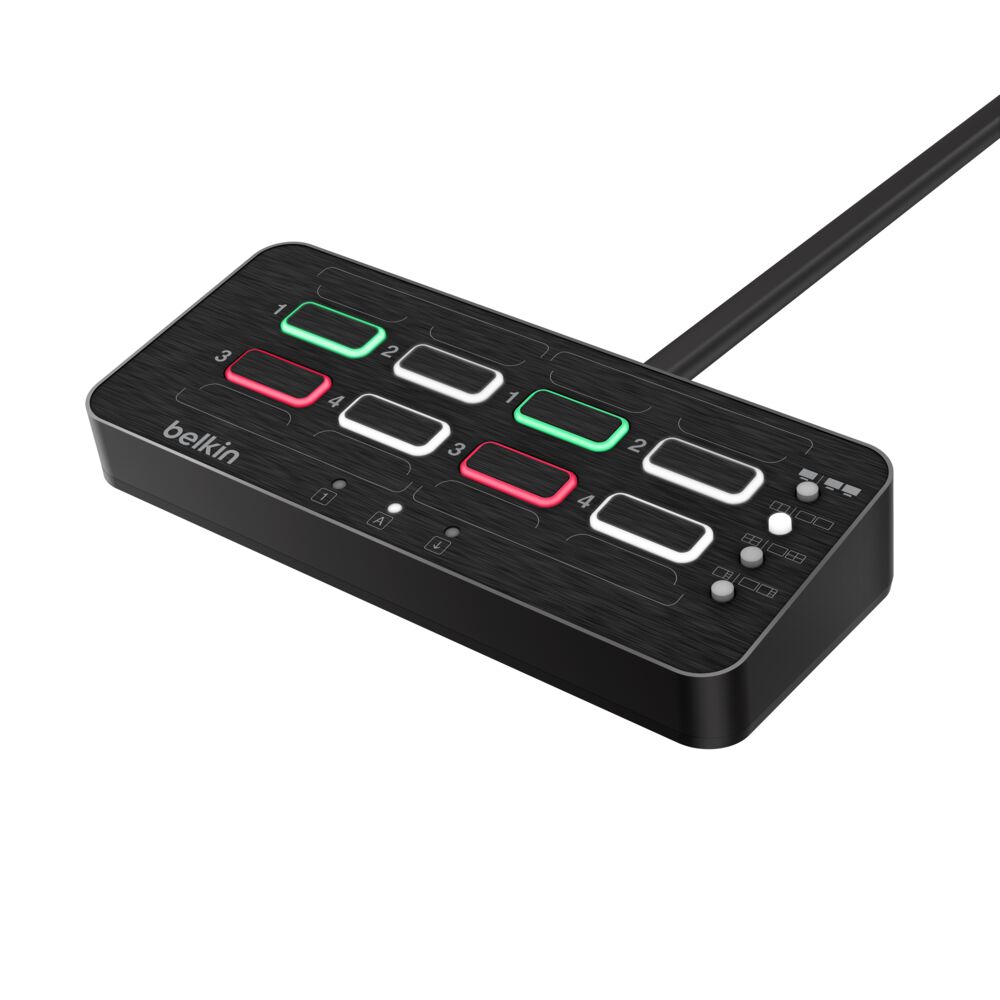 MultiClave Secure KVM Remote Control, 4-Port | Belkin US