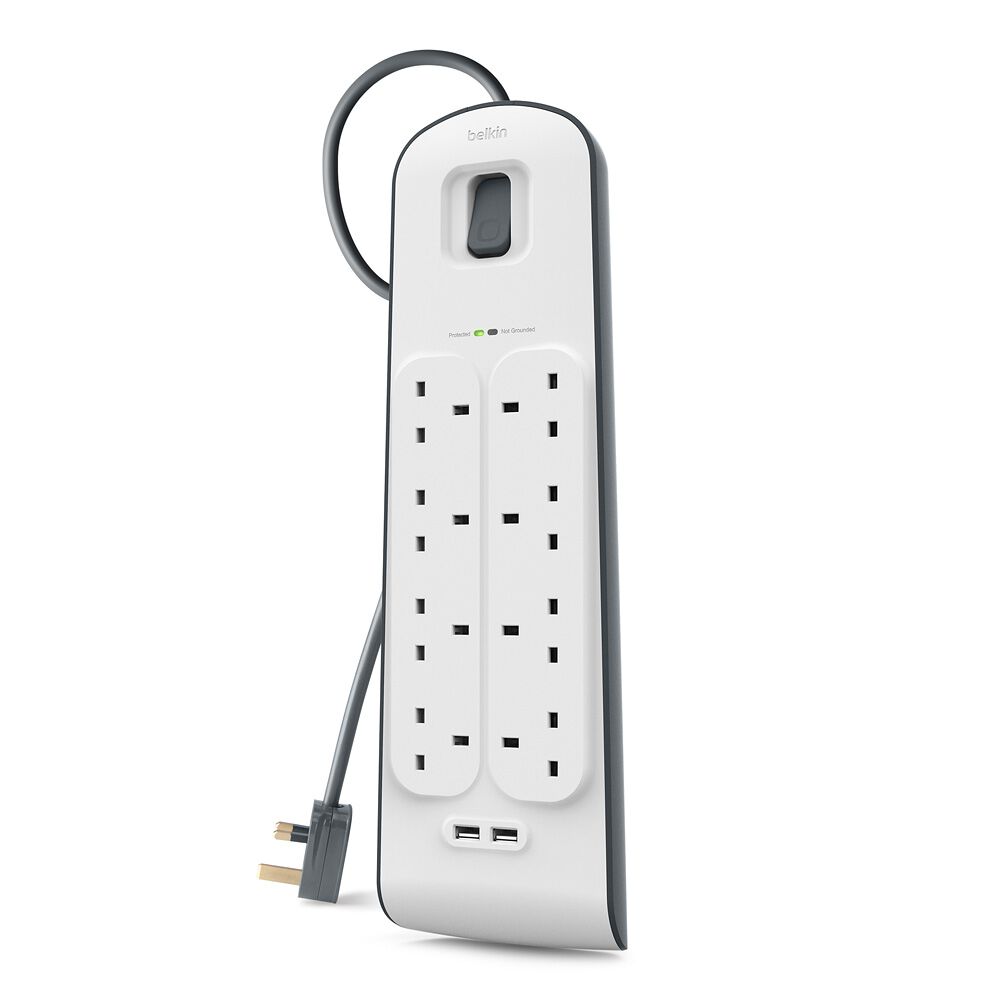 2.4 Amp USB Charging 8-outlet Surge Protection Strip | Belkin UK
