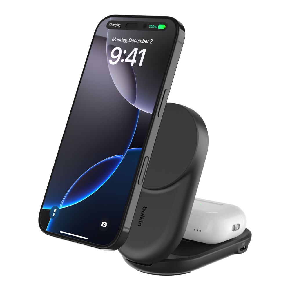 UltraCharge 2-in-1 Foldable Magnetic Charger with Qi2 25W | Belkin IN