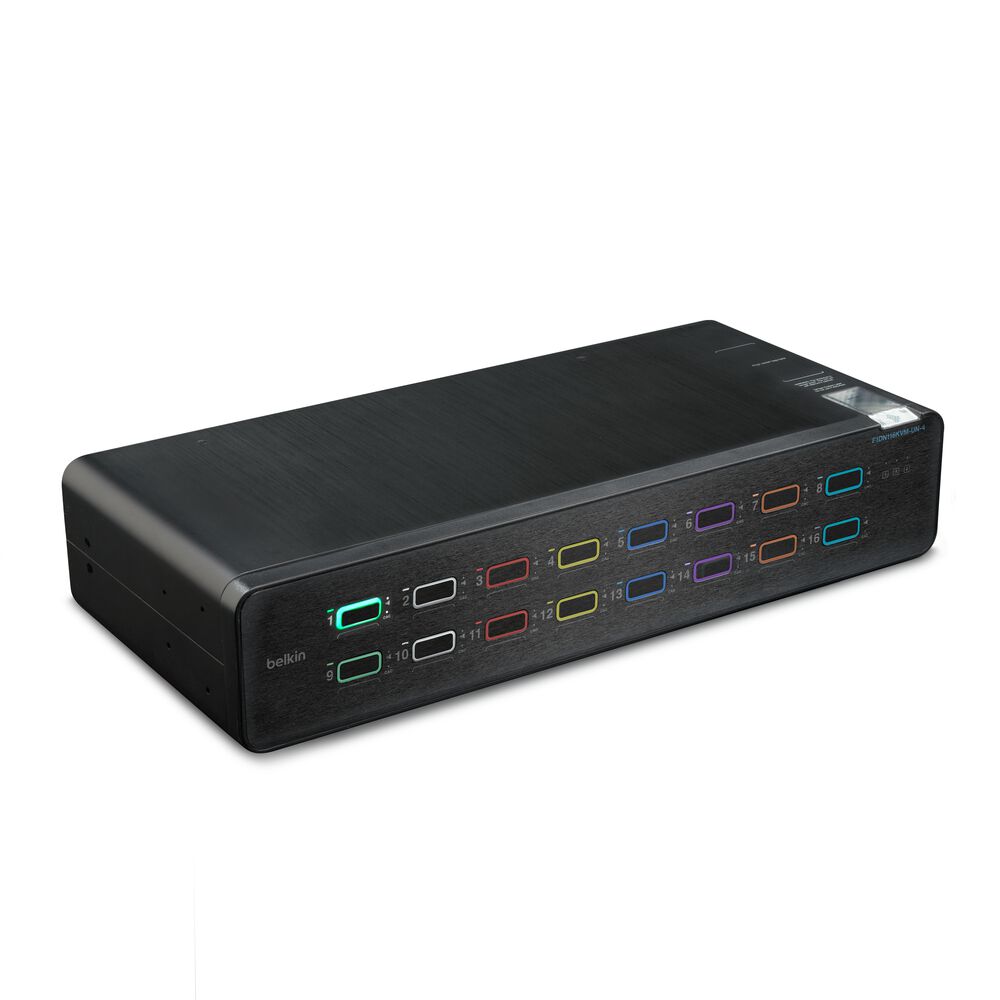 Universal Secure KVM Switch, 16-Port Single Head w/ CAC | Belkin UK