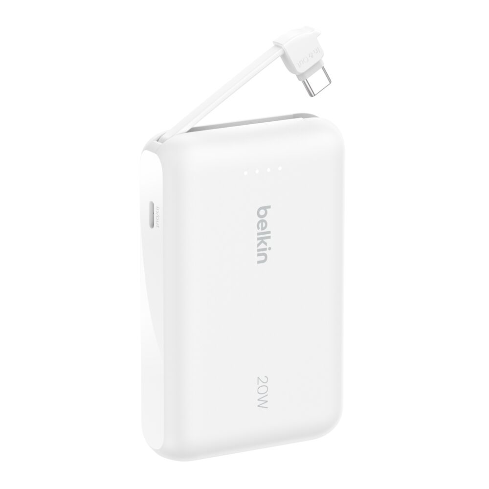 Portable Power Bank with Integrated Cable 10K | Belkin US