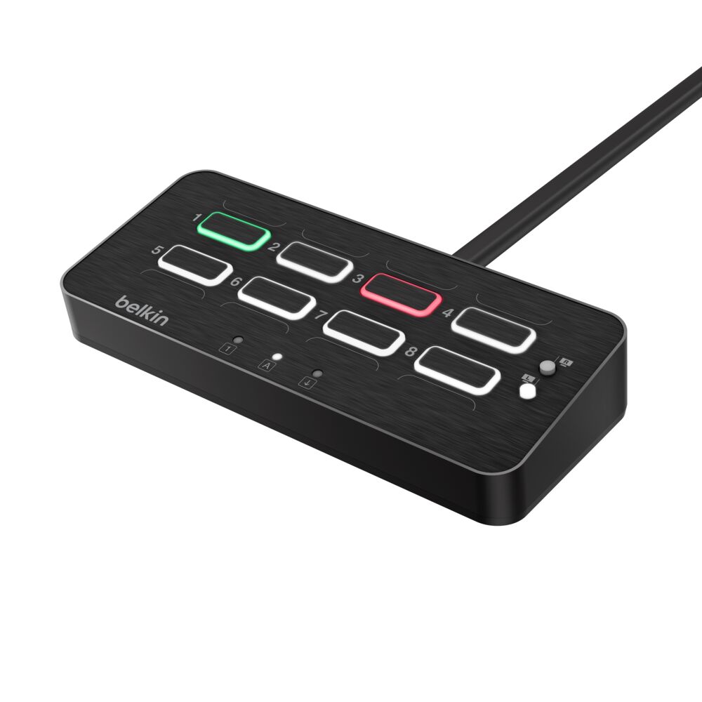 DuoClave Secure KVM Remote Control, 8-Port | Belkin US
