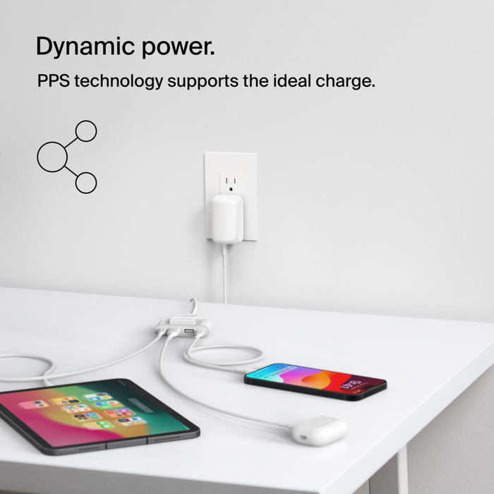 BoostCharge Dual Wall Charger 42W with USB-C + USB-A ports | Belkin US