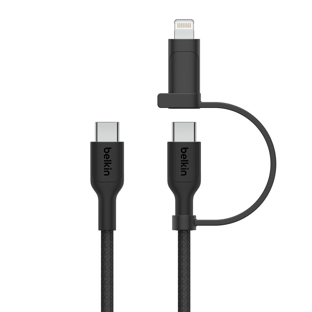 2-in-1 Cable with USB-C and Lightning Connector | Belkin MY