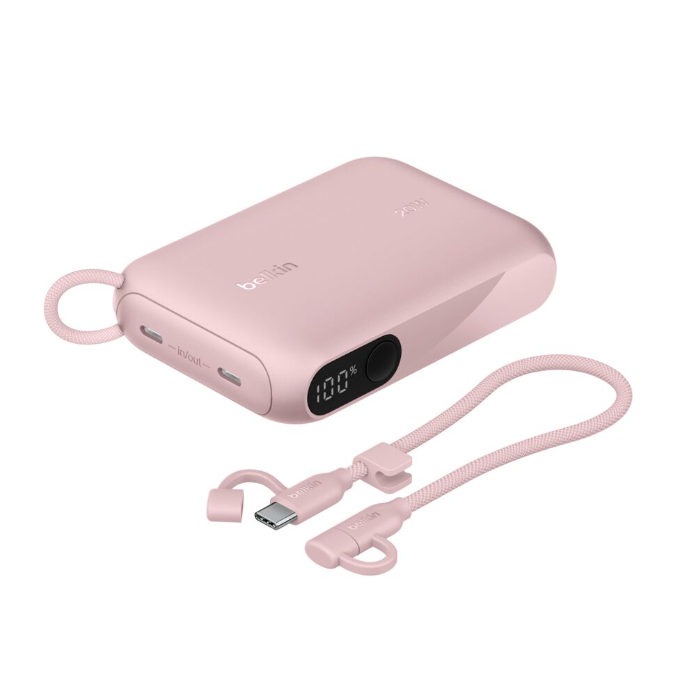 Portable Power Bank with Detachable Cable 10K | Belkin UK