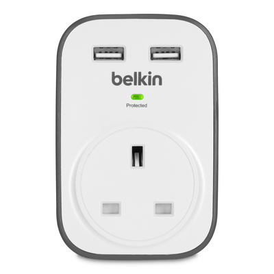 Belkin Official Support - SurgeCube 1 Outlet Surge Protector with 2 x 2 ...