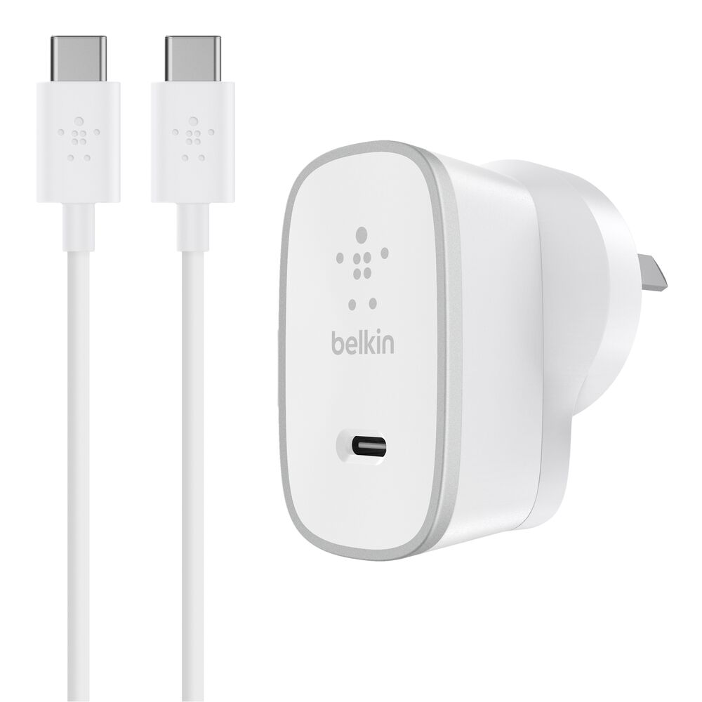 Belkin USB-C Home Charger + USB-C to USB-C Cable | Belkin TW