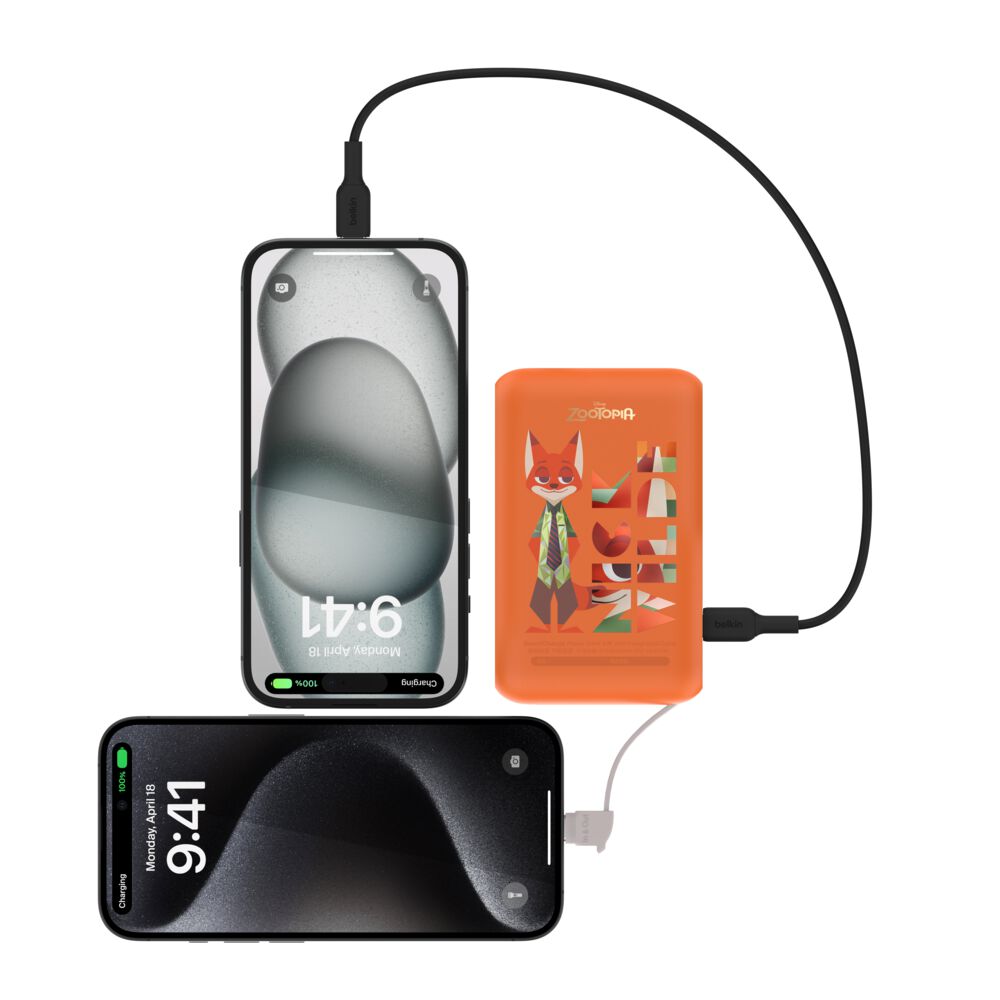 Portable Power Bank with Integrated Cable 10K (Disney Collection ...