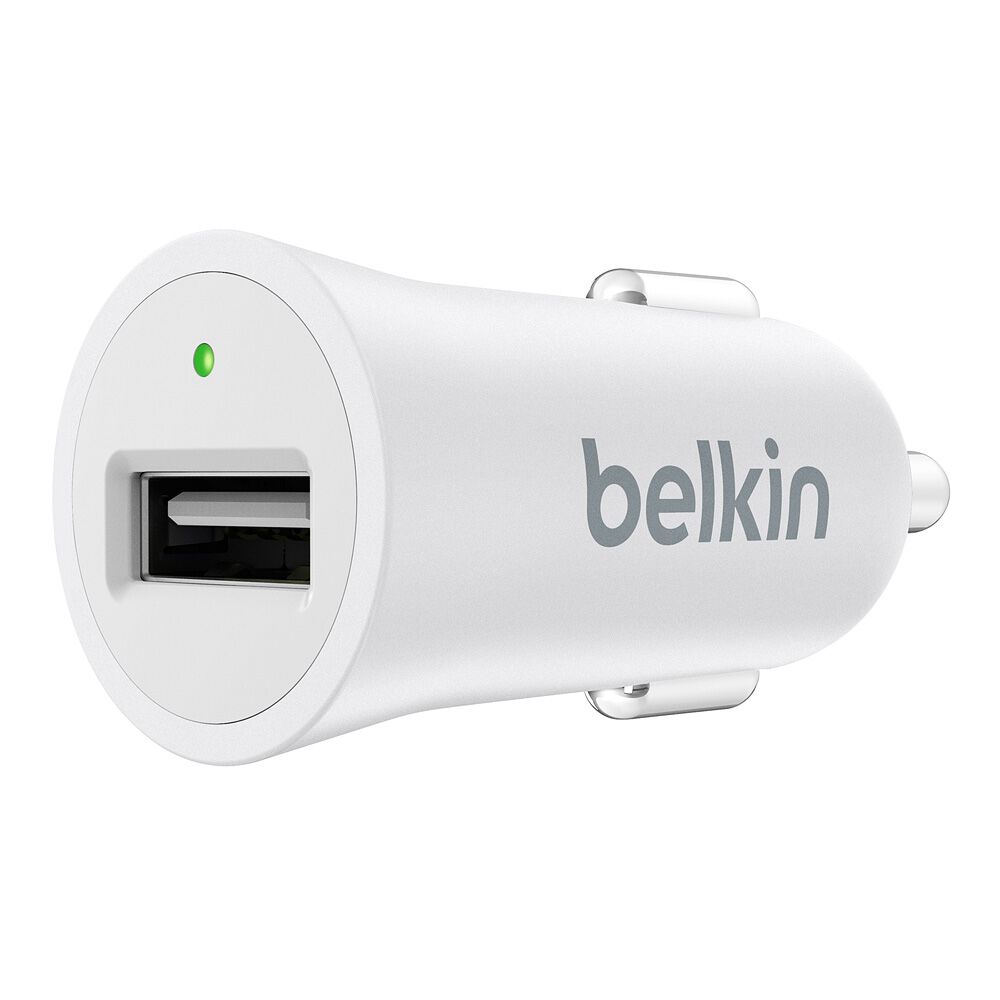 USB-A Car Charger, 2.4 amps, Metallic | Belkin | Belkin TH