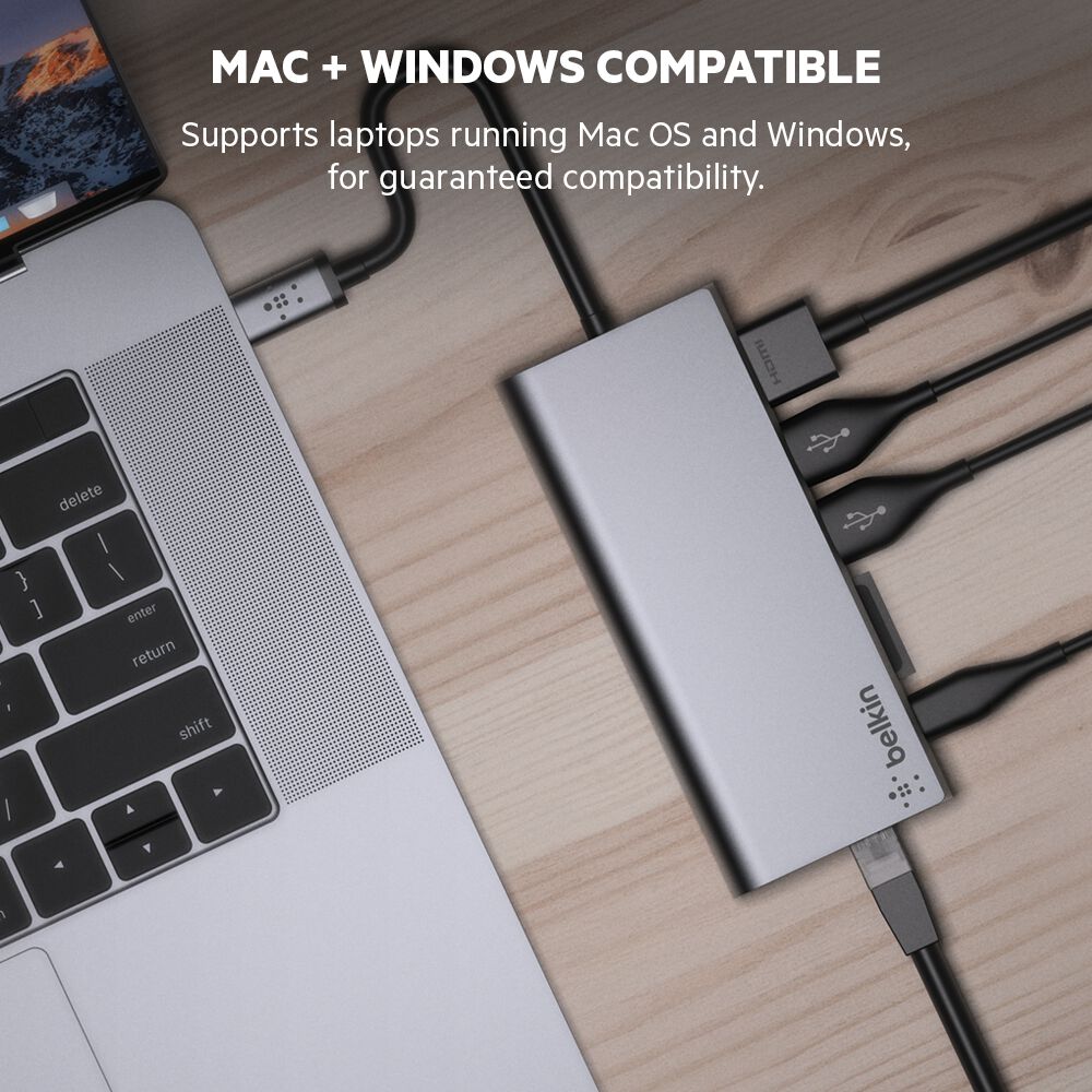 USB-C Power Hub with Ethernet Port | Belkin US