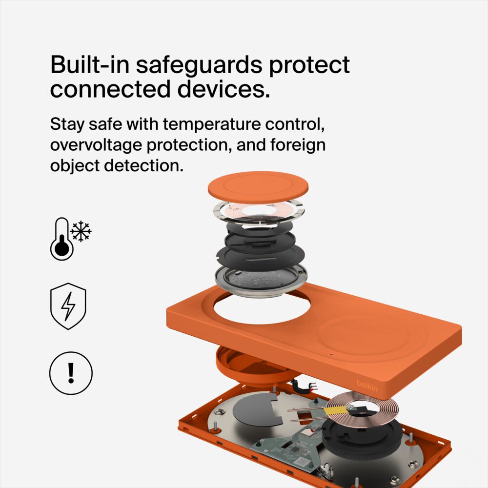 2-in-1 Wireless Charging Pad with MagSafe (15W) | Belkin US