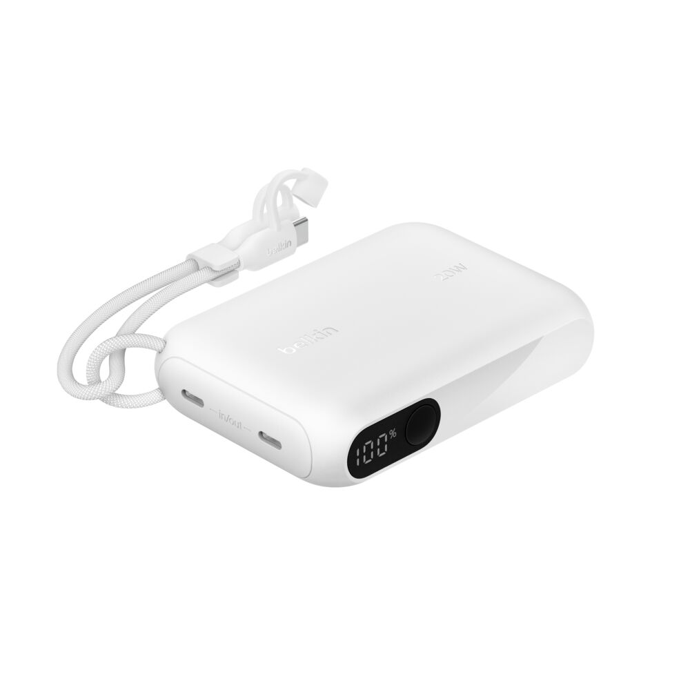 Portable Power Bank with Detachable Cable 10K | Belkin UK
