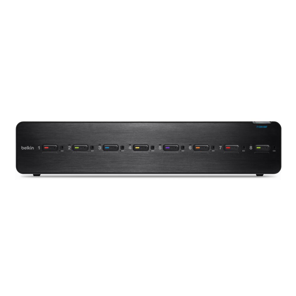 Belkin Secure DVI-I KVM Switch, 8-Port Dual-Head, with CAC | Belkin ID
