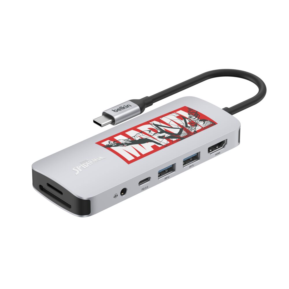 7-in-1 Multiport USB-C Hub Spider-Man Limited Edition, USB-C Hub, 4K ...