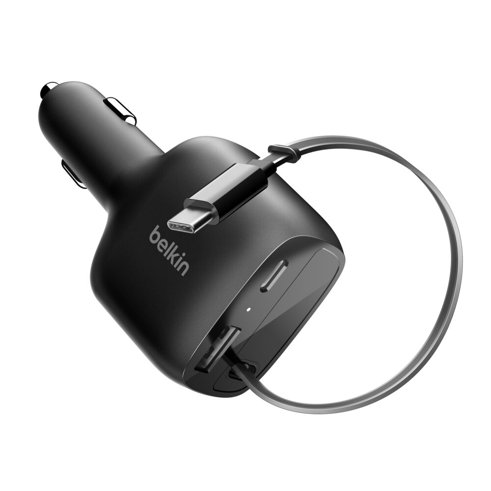Retractable Car Charger 75W | Belkin UK