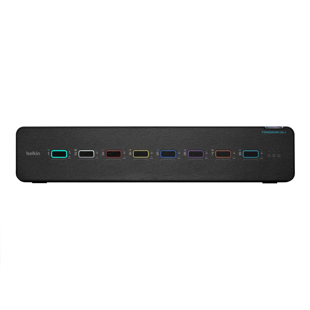 Universal Secure KVM Switch, 8-Port Dual Head w/ CAC | Belkin TW