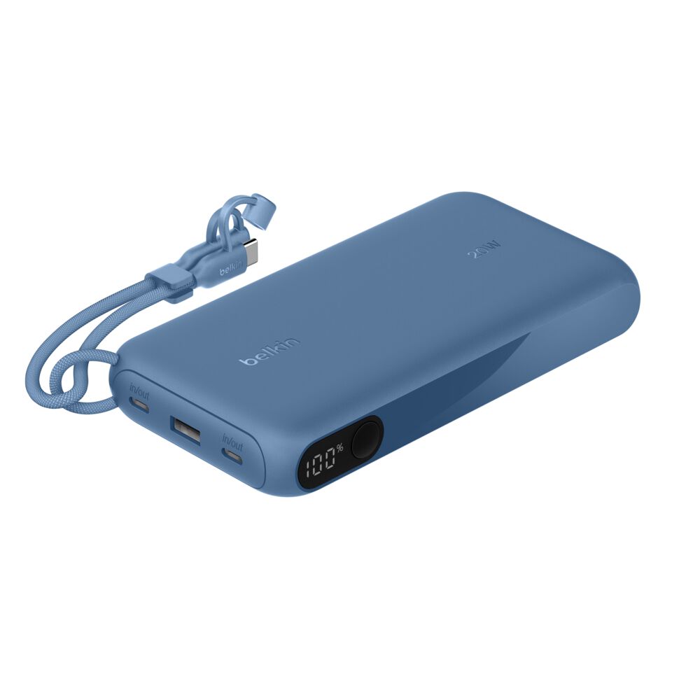 Portable Power Bank with Detachable Cable 10K | Belkin UK