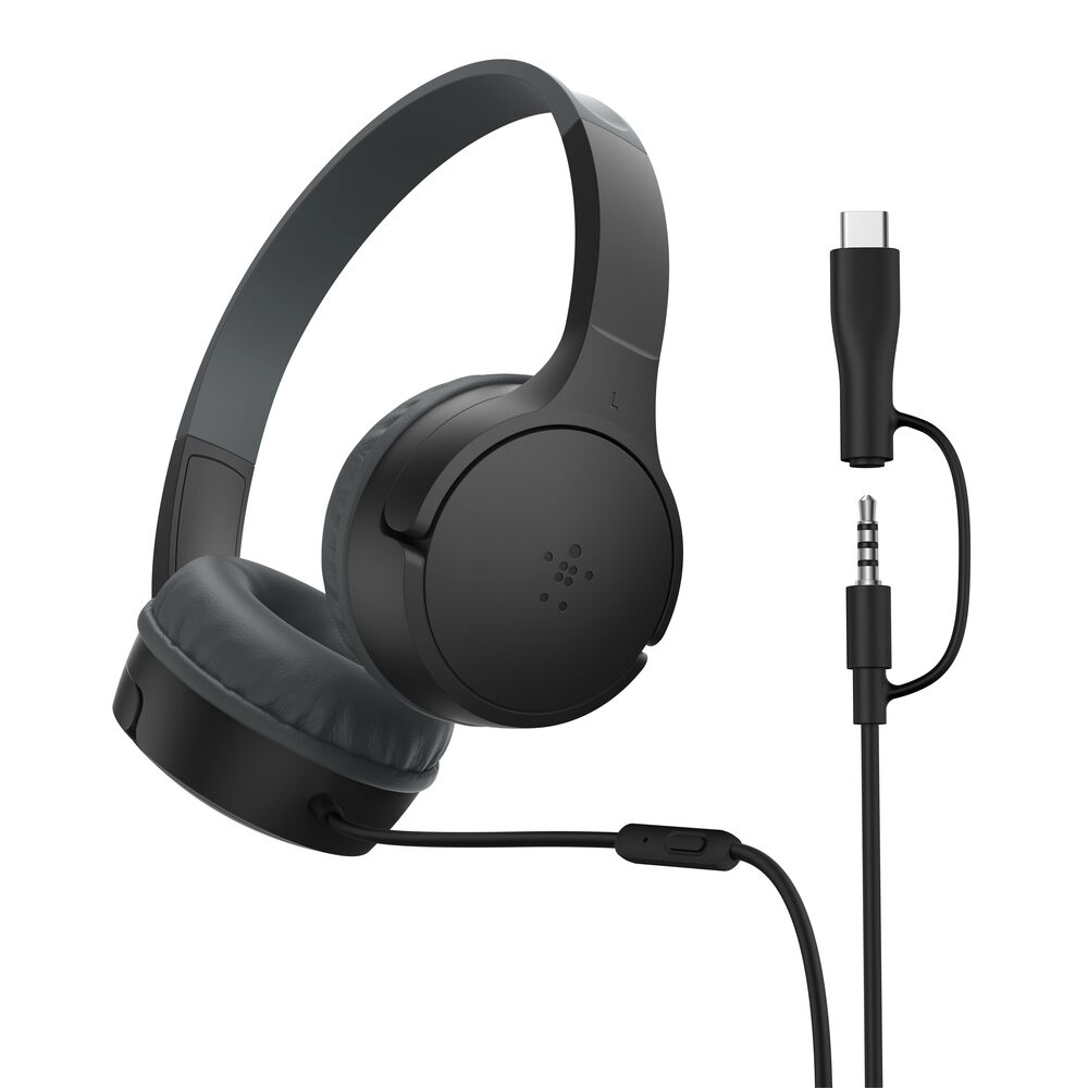 SoundForm Mini Wired On-Ear Headphones for Kids | Belkin UK