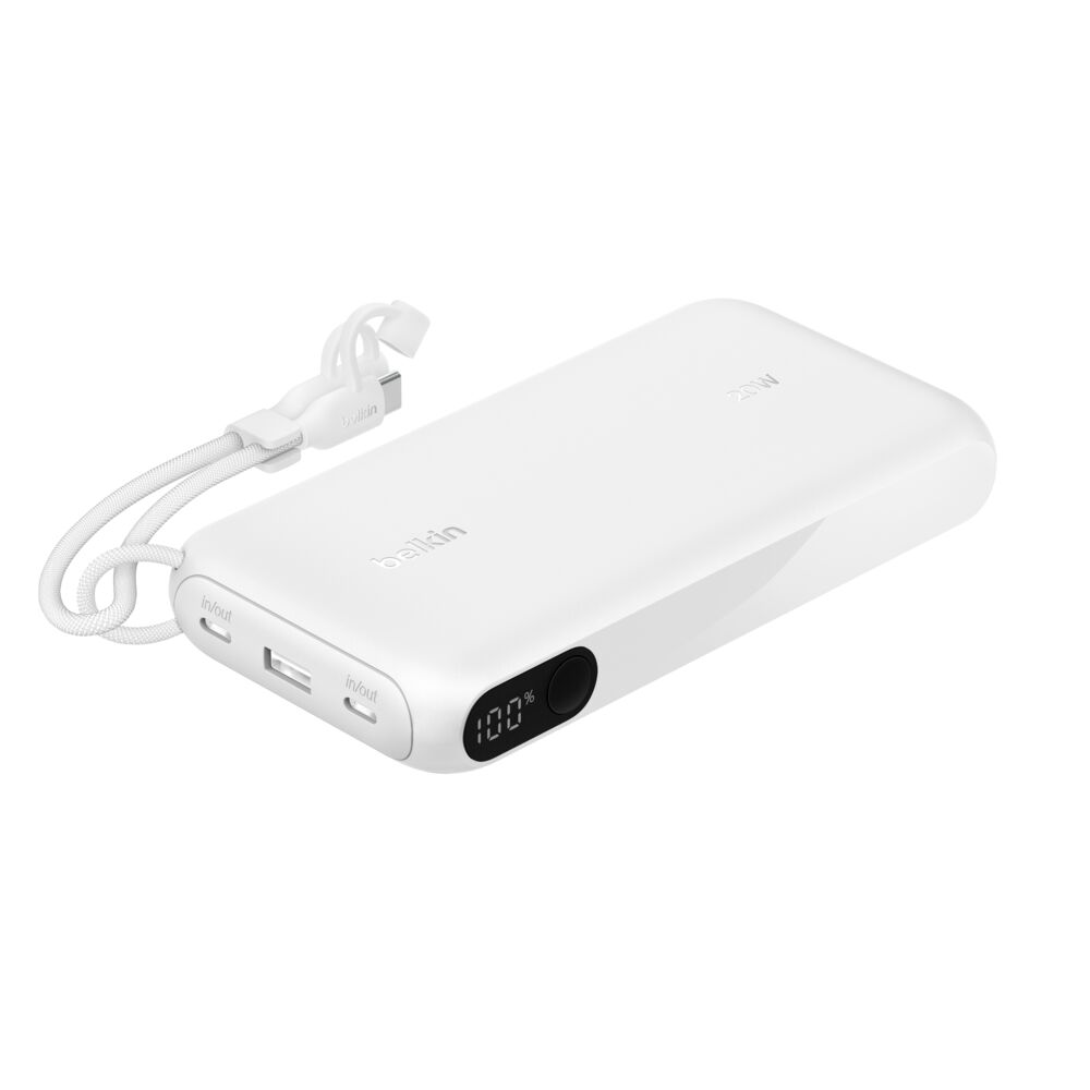 Portable Power Bank with Detachable Cable 10K | Belkin UK