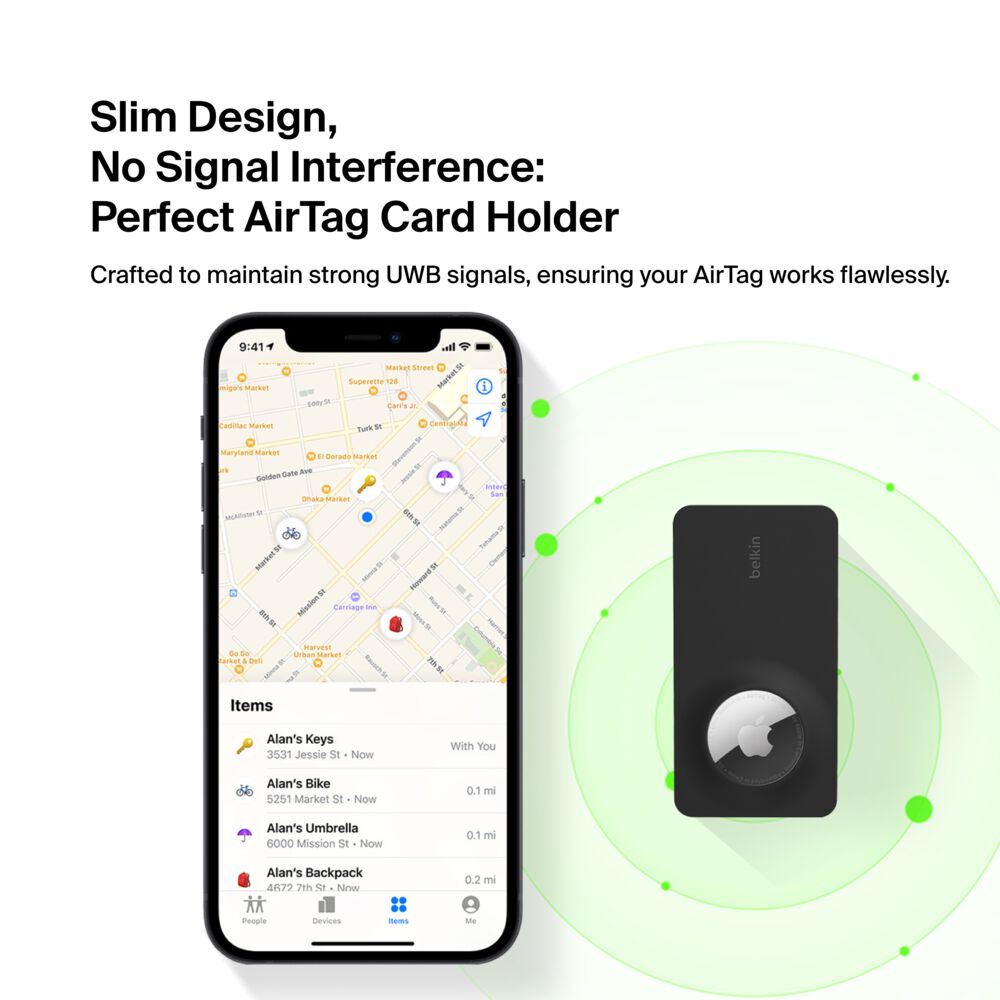 Secure Wallet Insert for Apple AirTag | Belkin US