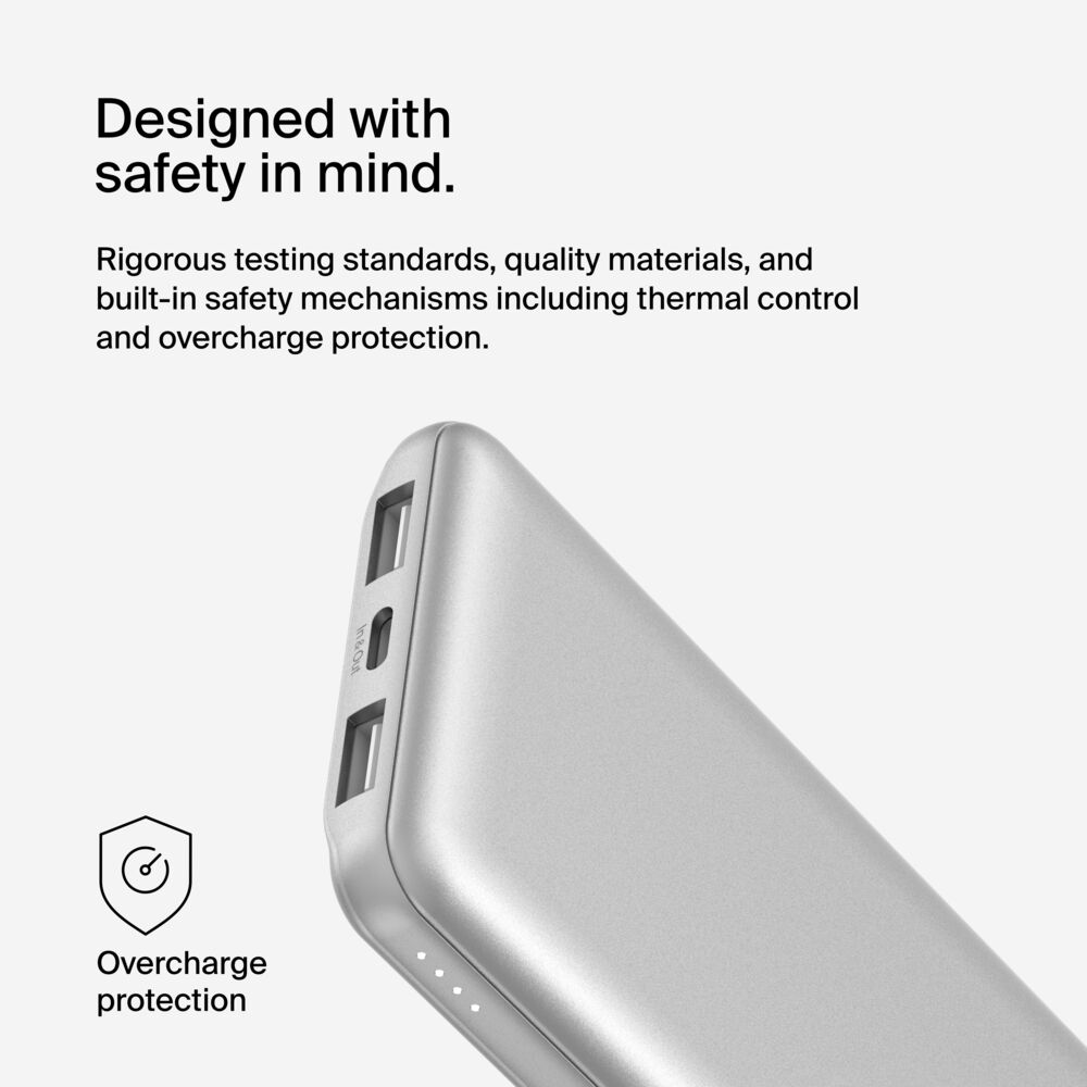 BoostCharge Power Bank 10K, 20K with USB-A to USB-C cable | Belkin US