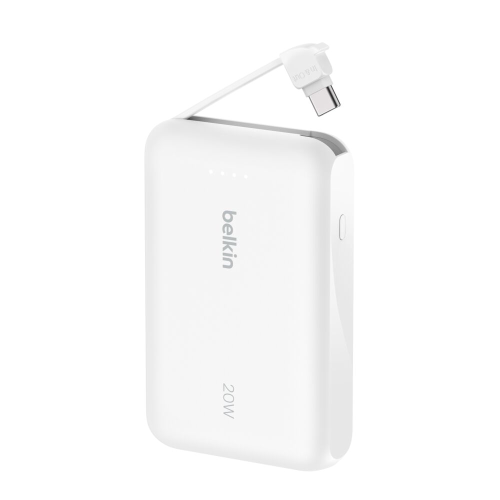 Portable Power Bank with Integrated Cable 10K | Belkin US