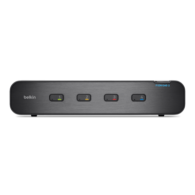 Belkin Official Support - Secure Dual-Head DVI-I KVM Switch, 4-Port