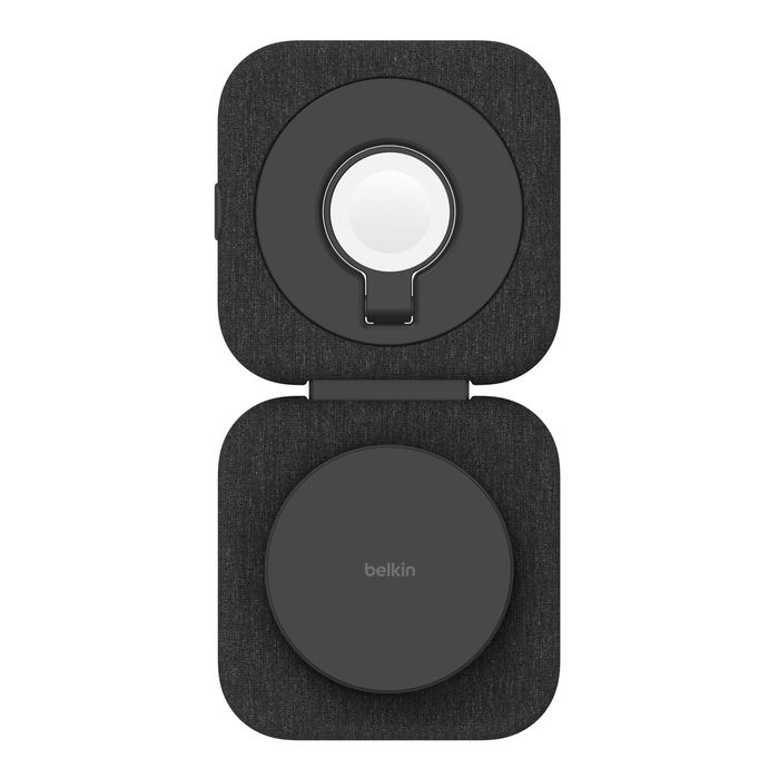 2-in-1 Magnetic Charging Travel Pad with Qi2 15W, MagSafe-compatible ...