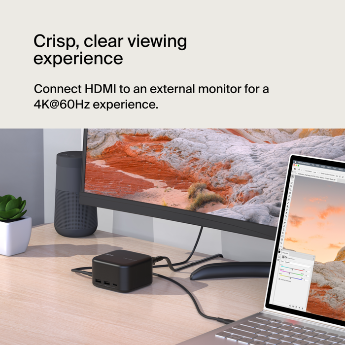 USB-C 6-in-1 Core GaN Dock 130W | Belkin US