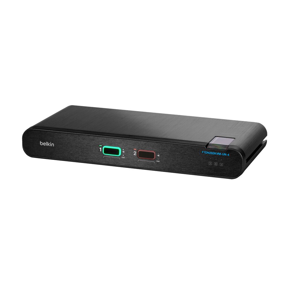 Universal Secure KVM Switch, 2-Port Dual Head w/ CAC | Belkin UK