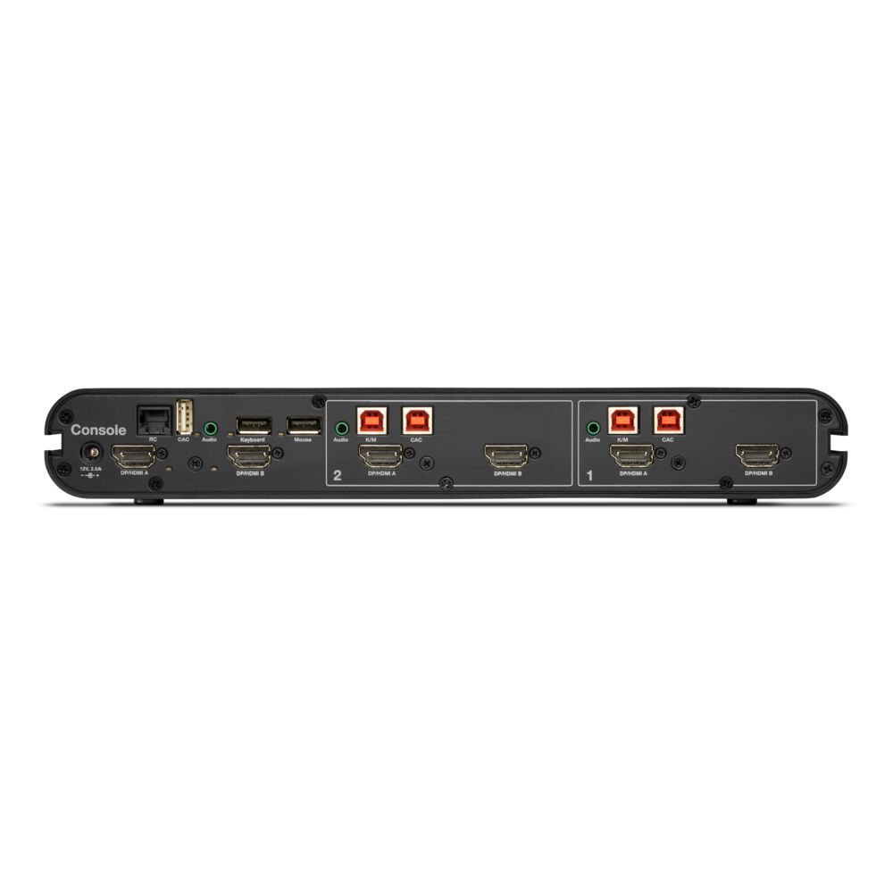 Universal Secure KVM Switch, 2-Port Dual Head w/ CAC | Belkin UK