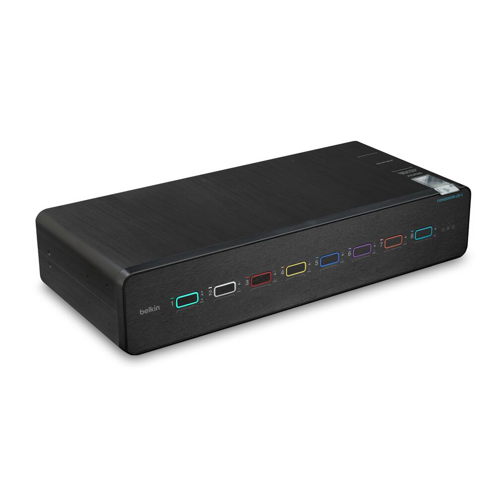 Universal Secure KVM Switch, 8-Port Dual Head w/ CAC | Belkin CA
