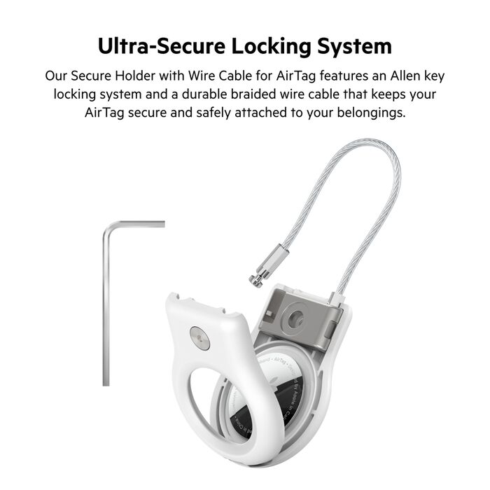 Secure Holder with Wire Cable for AirTag | Belkin US