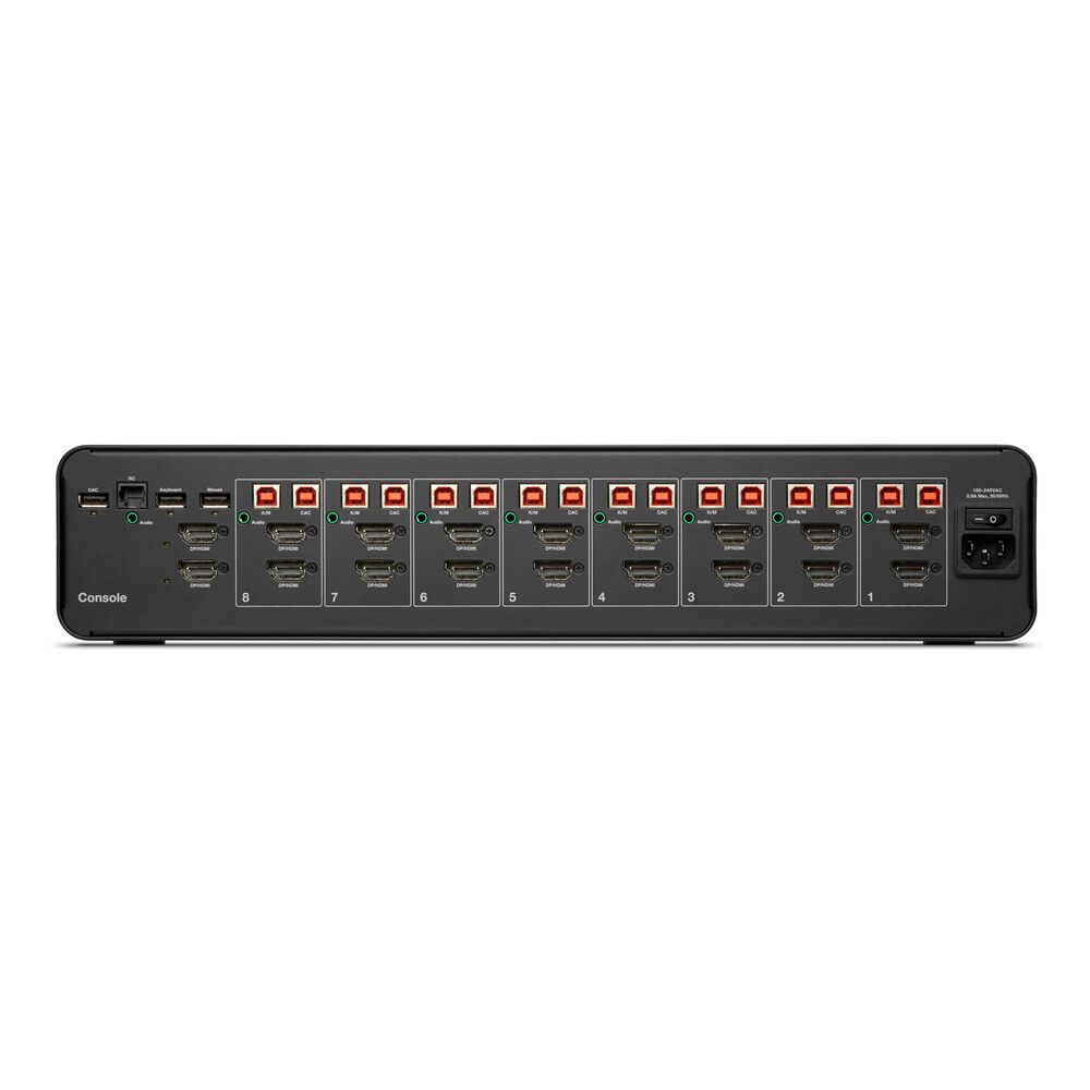 Universal Secure KVM Switch, 8-Port Dual Head w/ CAC | Belkin CA