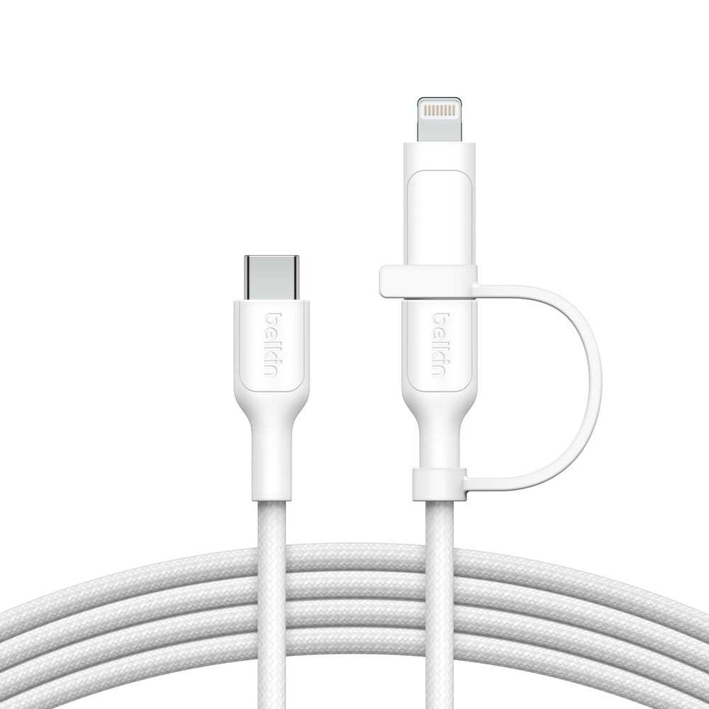 2-in-1 Cable with USB-C and Lightning Connector | Belkin UK