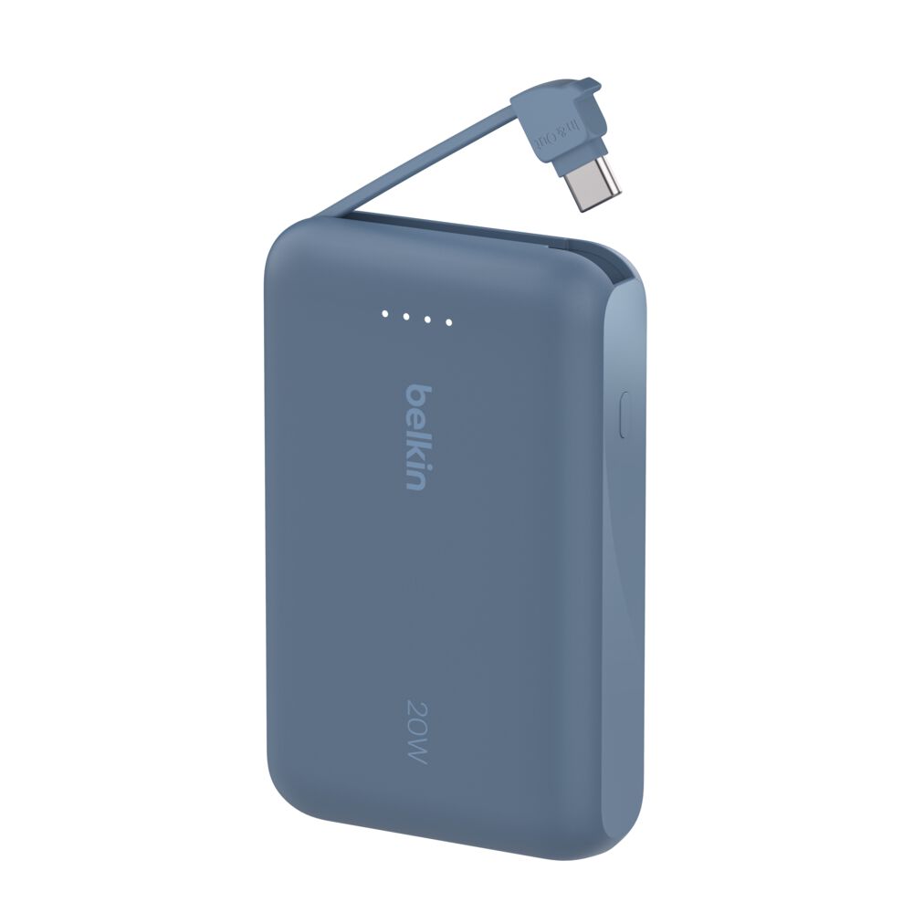 Portable Power Bank with Integrated Cable 10K and 20K | Belkin UK