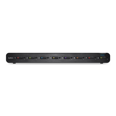 Belkin Official Support - Secure DVI-I KVM Switch, 8-Port with CAC