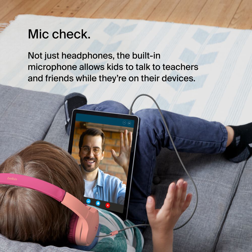 SoundForm Mini Wired On-Ear Headphones for Kids | Belkin US
