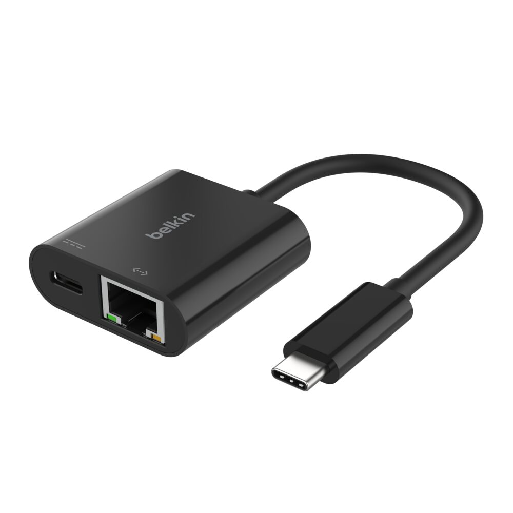 Connect USB-C to Ethernet + Charge Adapter 100W | Belkin TH