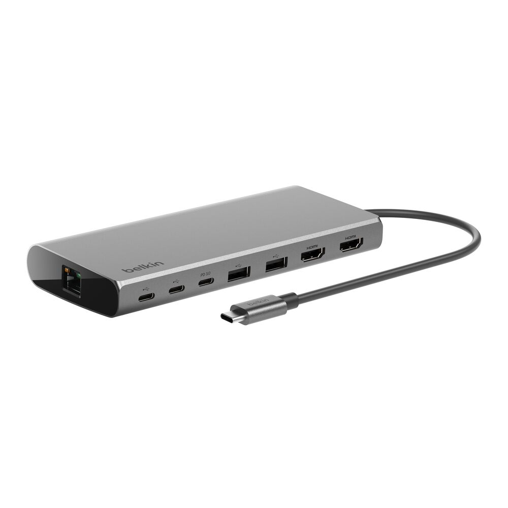 Connect 通用 USB-C 8 合 1 雙 4K 顯示集線器 | Belkin | Belkin TW