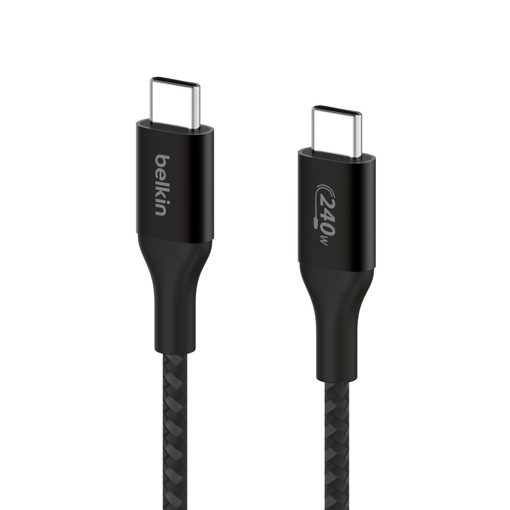 Câble à gaine tressée USB-C vers USB-C (240 W) | Belkin FR | Belkin FR