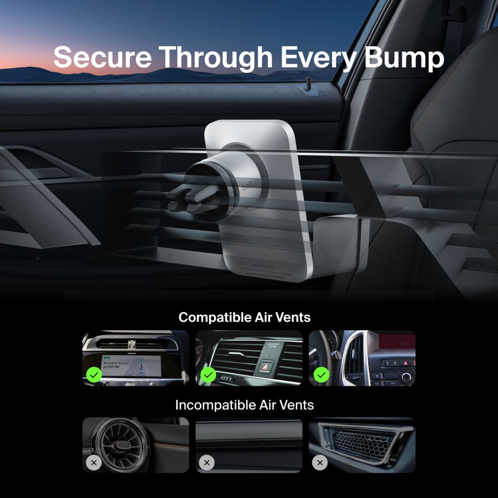 MagSafe Car Vent Charger for iPhone 14 /13/ 12 | Belkin TH