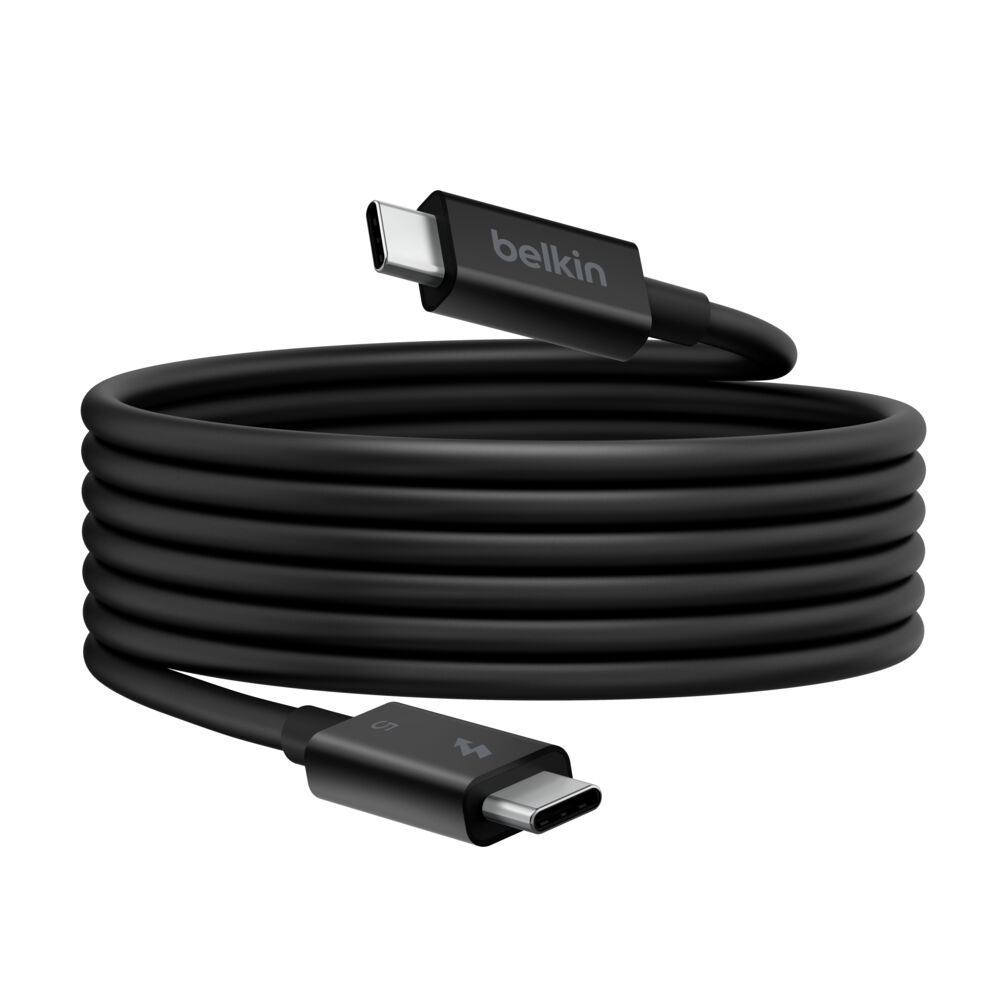 Thunderbolt 5 Cable, 240W + 80Gbps, 1m | Belkin IN