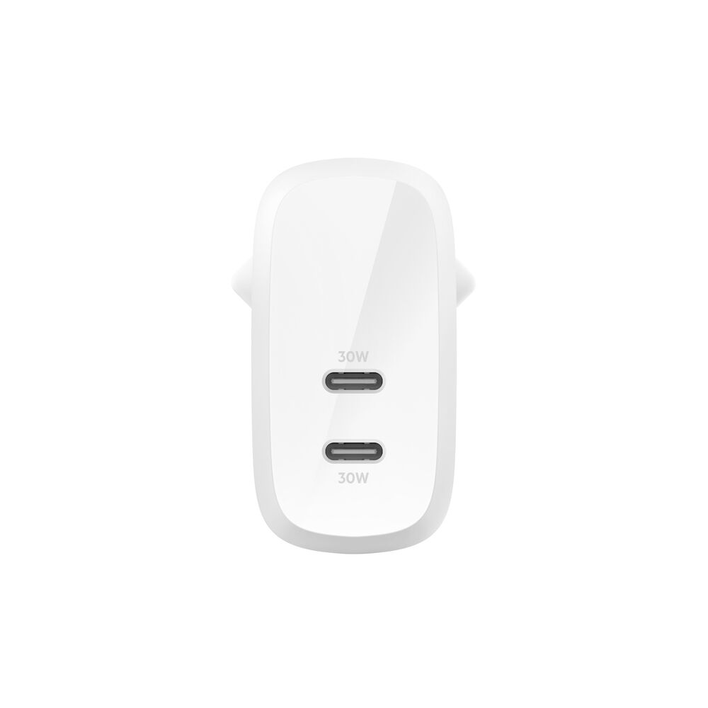 Dual USB-C Wall Charger with PPS 60W | Belkin KR