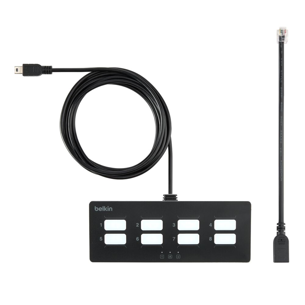 Universal 2nd Gen and Modular SKVM/SKM Remote Control 8-Port | Belkin UK